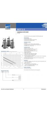 Ebara Best 3 M Manual drainage pump,400v-Ebara Pumps p.n.1721101204A